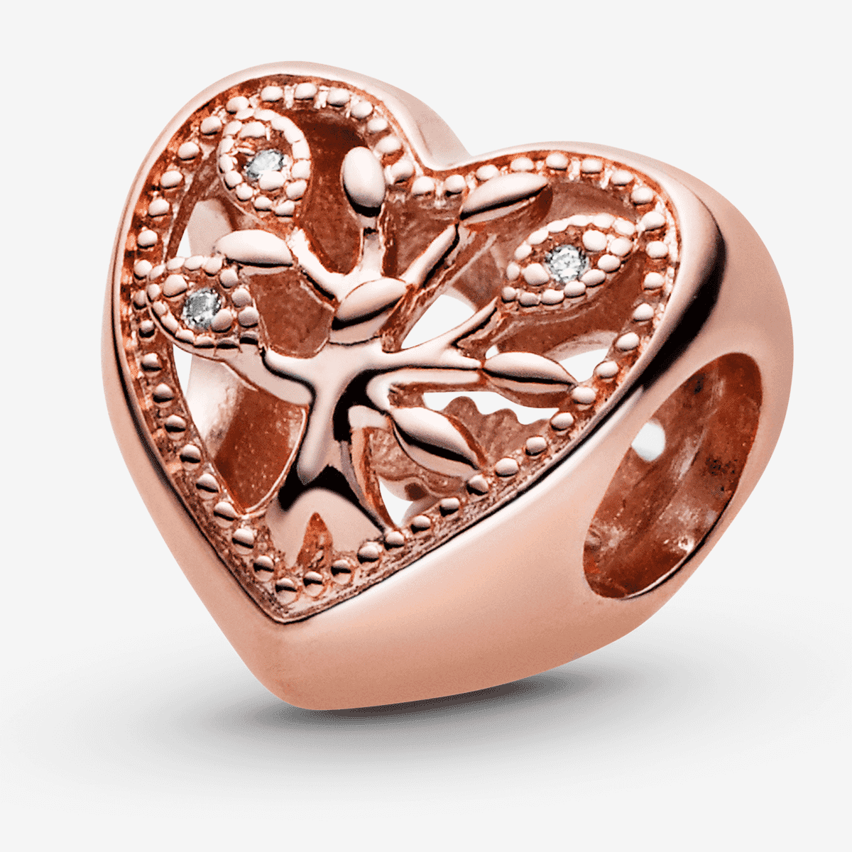 Charm Pandora de Corazón Árbol Genealógico Openwork - Castejón Joyeros